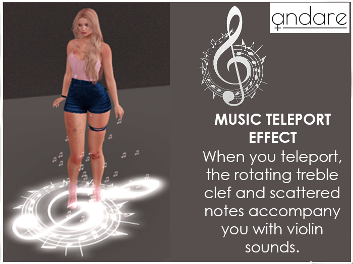 Second Life Marketplace - Andare - Music Teleport Effect PACK